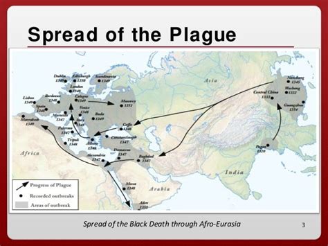 Spread Of Black Plague Map