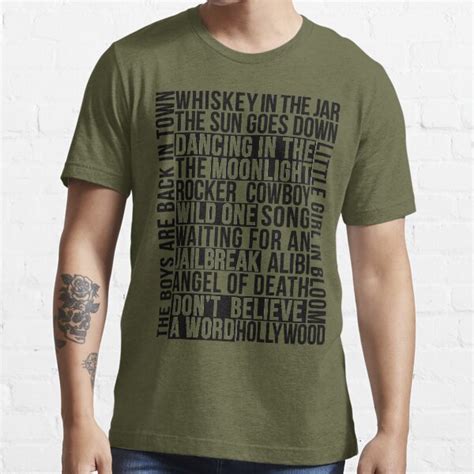 Thin Lizzy Essential T Shirt For Sale By Billybouffant Redbubble
