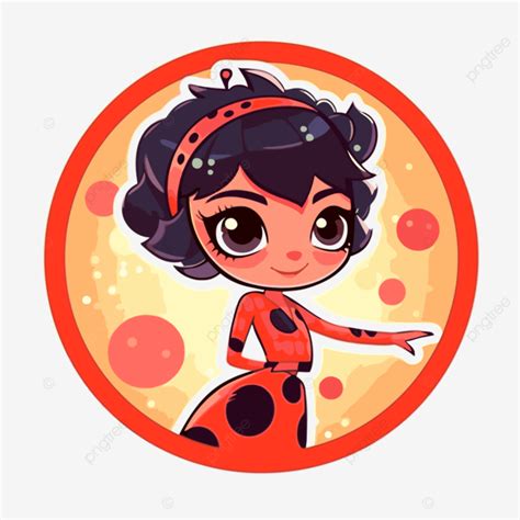 Ladybug Character Sticker By Jonas Vector Clipart Miraculous Ladybug Miraculous Ladybug