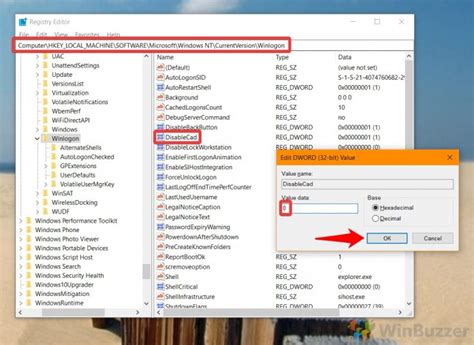 How To Turn Secure Sign In With Ctrl Alt Del On Or Off In Windows 10