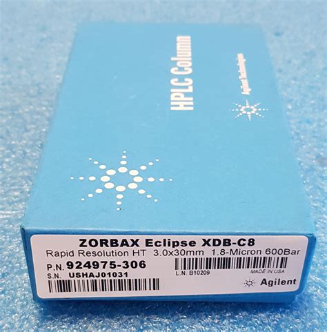 924975 306 Zorbax Eclipse Xdb 80 Å C8 3 X 30 Mm 1 8 µm 600 Bar Fibrestore