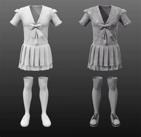 Fg Dforce Japanese Girl Outfit Daz 3d