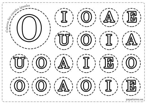 Vocales Para Imprimir Y Colorear Mayúsculas Y Minúsculas Papelisimo