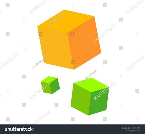 Three Cube Shape Icon Symbol Design Stock Vector Royalty Free