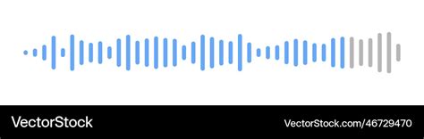 Sound Waves Message Set Voice Audio Messages Vector Image