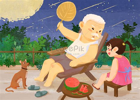 여름 야외 일러스트 무료 다운로드 Lovepik