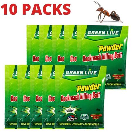 10 Pack Powder Cockroach Ant Bait Effective Insect Killer Ant