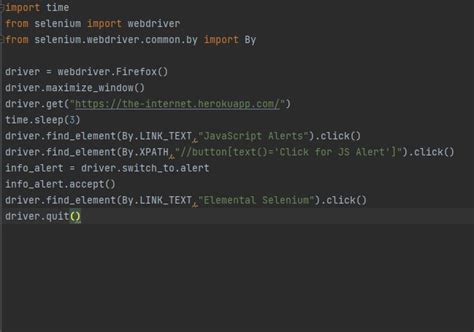 Muna Yousef On Linkedin Handling Alert Using Selenium Python