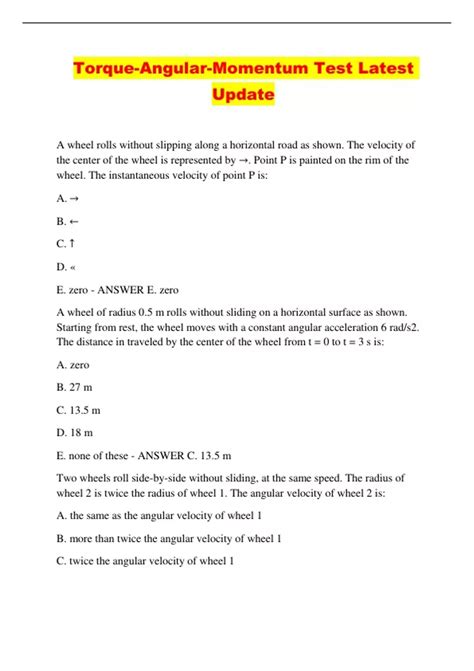 torque angular momentum test latest update torque angular momentum