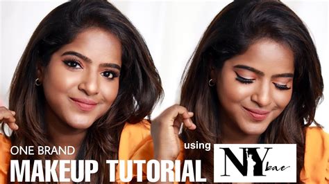 Affordable One Brand Makeup Tutorial-Makeup using Ny Bae Products!!Summer Glowy Look On Dusky ...