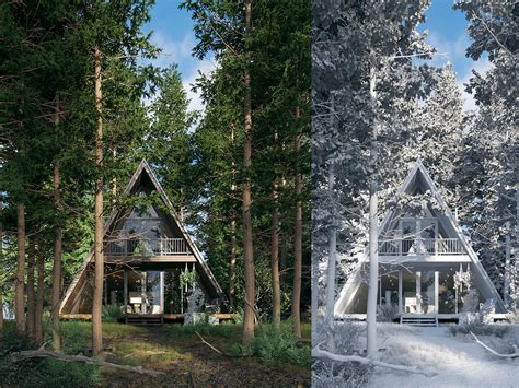 Forest House Vray For Sketchup 3d Model Cgtrader