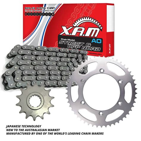 Xam O Ring Chain And Sprocket Kit For 2023 2024 Kawasaki Klx140rf Full