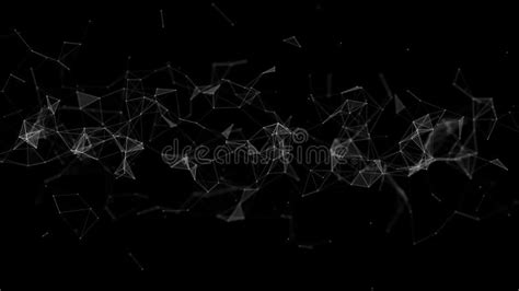 Abstract Dynamic Digital Flow With Connecting Dots And Lines Network Concept Big Data Complex