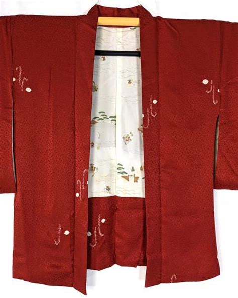 Red And White Haori Ohio Kimono