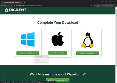 Cannot Get Download Link For Waveform Software Test And Measurement Digilent Forum