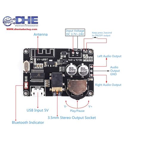 MẠch GiẢi MÃ Bluetooth Âm Thanh Mp3 V5 0 CÓ Remote ĐiỀu KhiỂn TỪ Xa Linh KiỆn ĐiỆn TỬ ĐỨc Huy