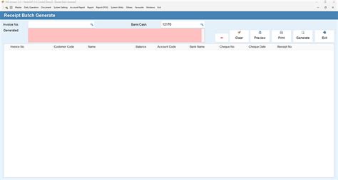 Receipt Batch Generate Mastersoft Docs