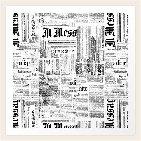 Black And White Newspaper Collage