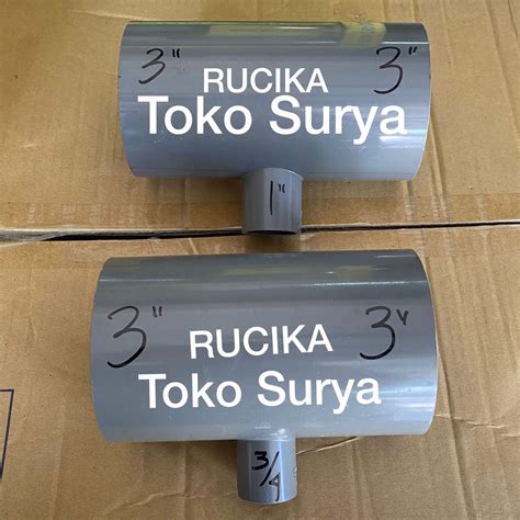 Jual Tee 3 X 1 Atau Tee 3 X 34 Rucika Aw Tebal Reducer Tee Pvc 3