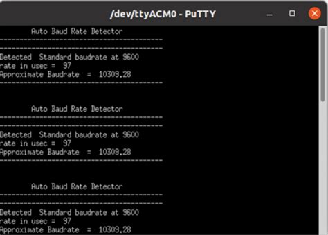 UART Automatic Baud Rate Detector