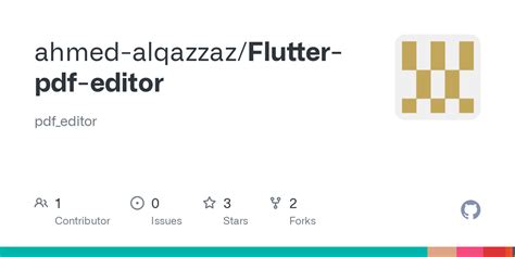 github ahmed alqazzaz flutter pdf editor pdf editor
