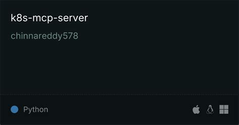 Kubernetes MCP Server Glama