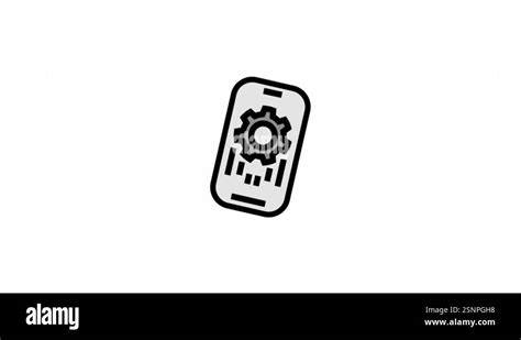 Modern User Settings Animated Icon Agile And Teamwork Symbol Motion Design Stock Video Footage