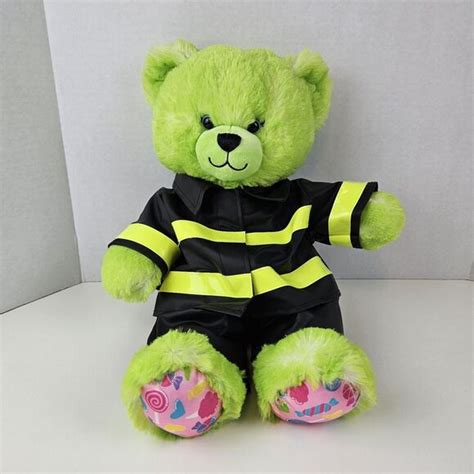 Build A Bear Toys Build A Bear Lime Green Candy Lollipop Teddy 6