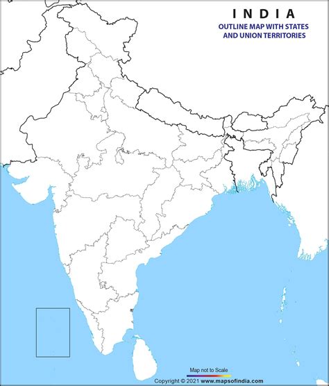 Blank Outline Map Of Indiaindia Map Print Out