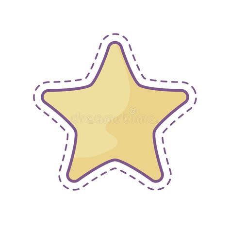 Cute Hot Sun With Star In Frame Circular Kawaii Style Stock Illustration Illustration Of