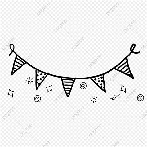 Flag Banner Clipart Black And White