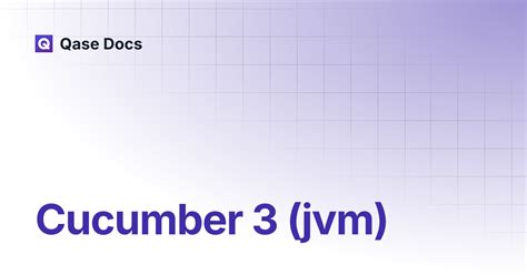 Cucumber 3 Jvm Qase Docs