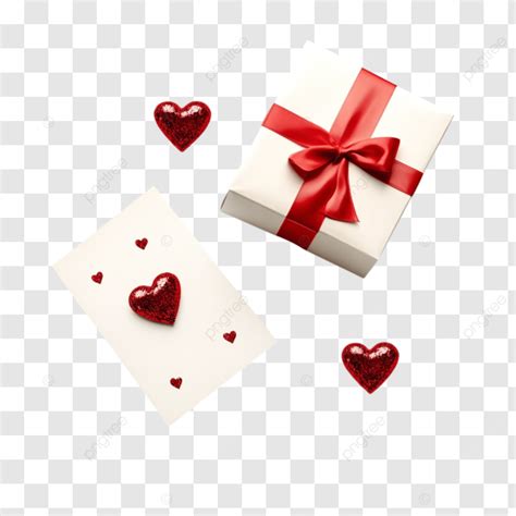 하트 봉투가있는 흰색과 빨간색 선물 상자 사랑의 선물 빨간 리본 심장 봉투 Png 일러스트 및 이미지 에 대한 무료 다운로드 Pngtree