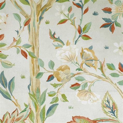 Melsetter Fabric In Linen Tree Print Fabric