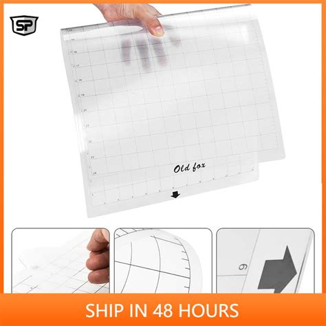 12 24 Transparent Compatible Cutting Mat Adhesive Mat With Measuring Grid For Silhouette Cameo