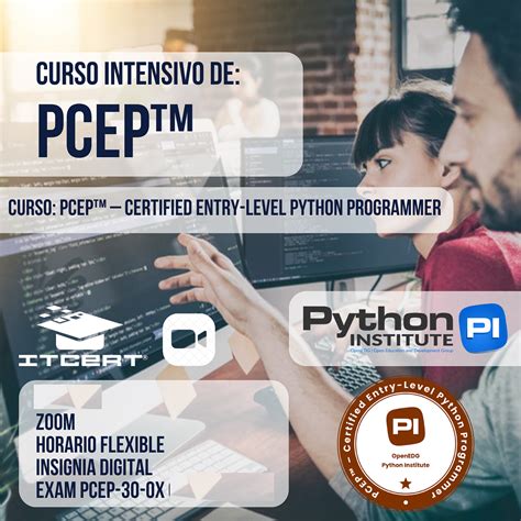 Curso Pcep™ Certified Entry Level Python Programmer Inclu