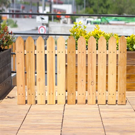 ხის დეკორატიული ბაღის ღობე • Ecowood