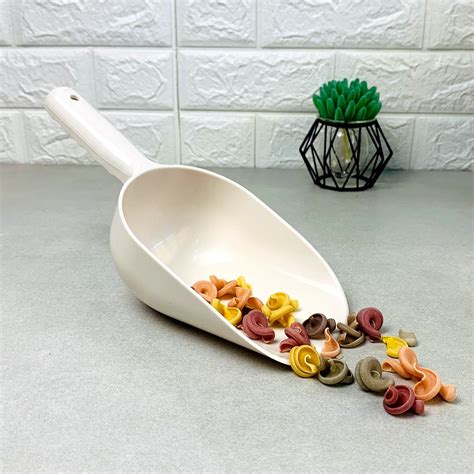 Купити Великий пластиковий совок для сипучих продуктів з отвором для