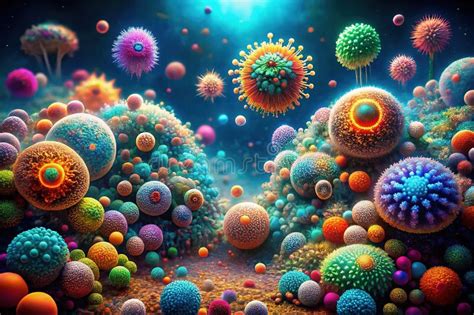 Unveiling The Intricate Microcosm A Stunning Visual Exploration Of Viral Landscapes And The