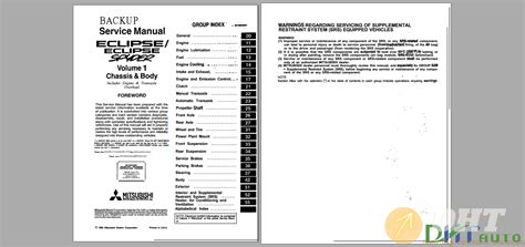 Service Manual Eclipse And Spyder Chassis And Body 1997 Free Download
