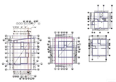 Housing Structure Detail D View CAD Construction Block Layout File In Autocad Format