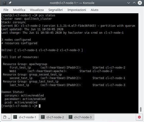 Cluster Linux Under Test With Pacemaker Corosync And Pcs Quoll Tech