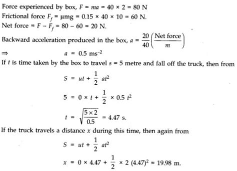 NCERT Solutions for Class Physics Chapter Laws of motion Matemática Fisica Aleatória
