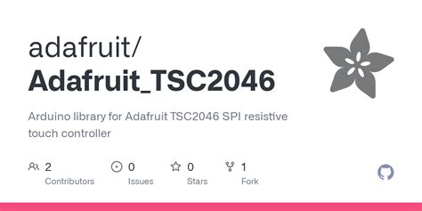 GitHub Adafruit Adafruit TSC2046 Arduino Library For Adafruit TSC2046 SPI Resistive Touch