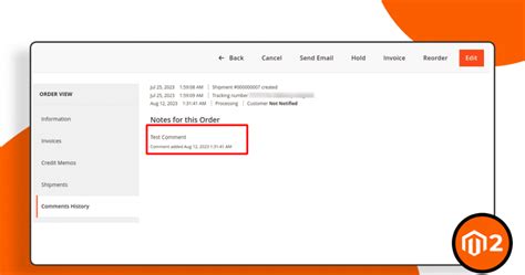 How To Add Comments To Order Programmatically After Place Order From