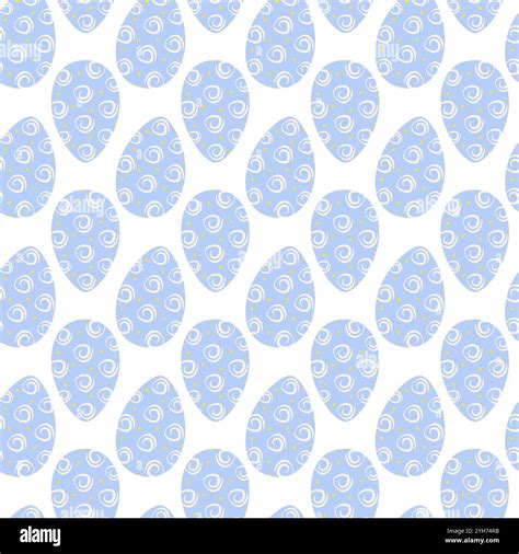 Abstract Hand Drawn Ornament Ester Eggs Seamless Pattern Easter Greeting Background Texture