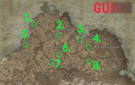 Diablo 4 Waypoint Map With All Fast Travel Locations