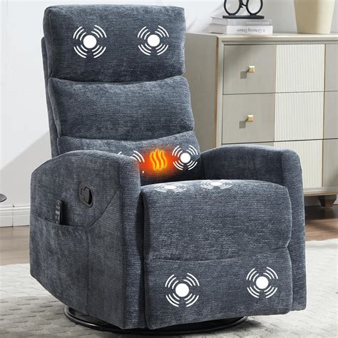 Massage Chair Recliner With Heat Swivel Rocking Chair Recliner With