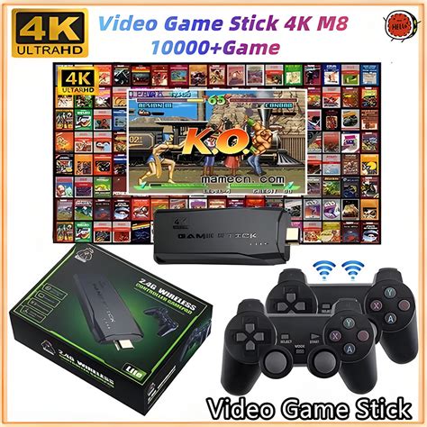 Jual Game Stick 4k Gaming Permainan Konsol Video 64g Bawaan 20000 Game Konsol Game Genggam Retro