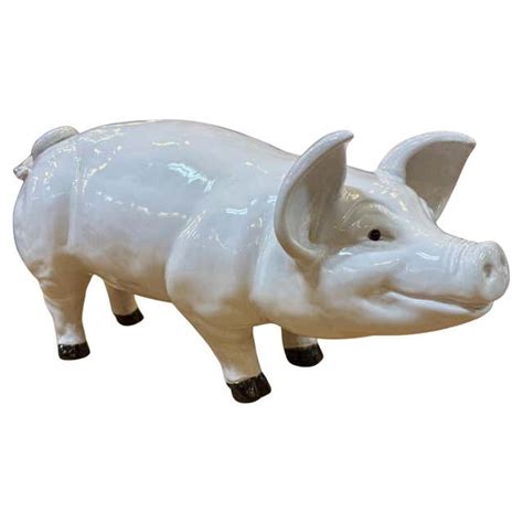 Life Size Fiberglass Pig For Sale At 1stdibs Fiberglass Pig Statue